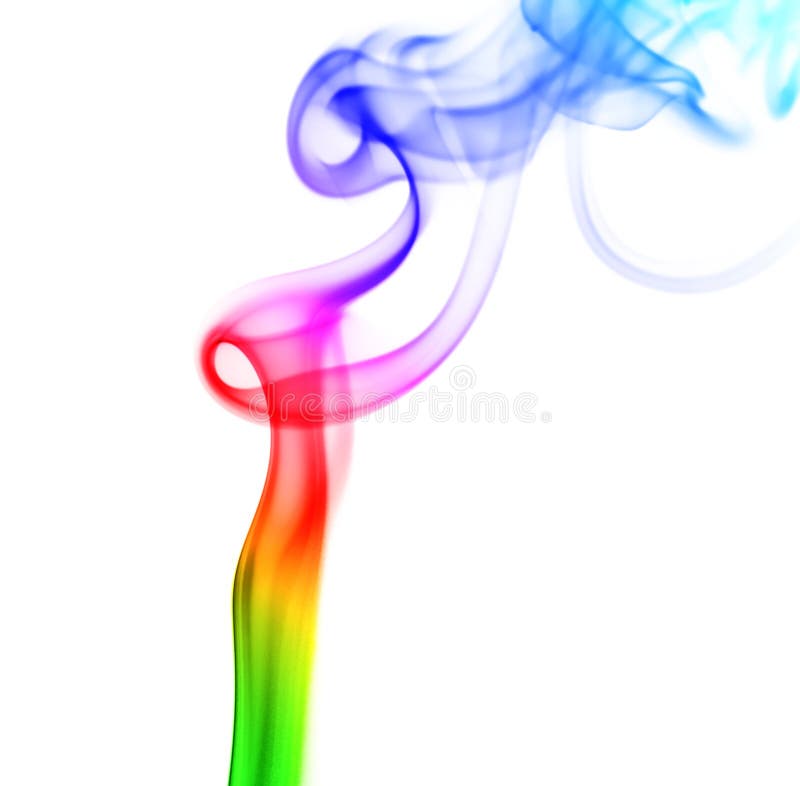 Colorful Abstract Rainbow-colored Smoke Stock Photo - Image of fire ...