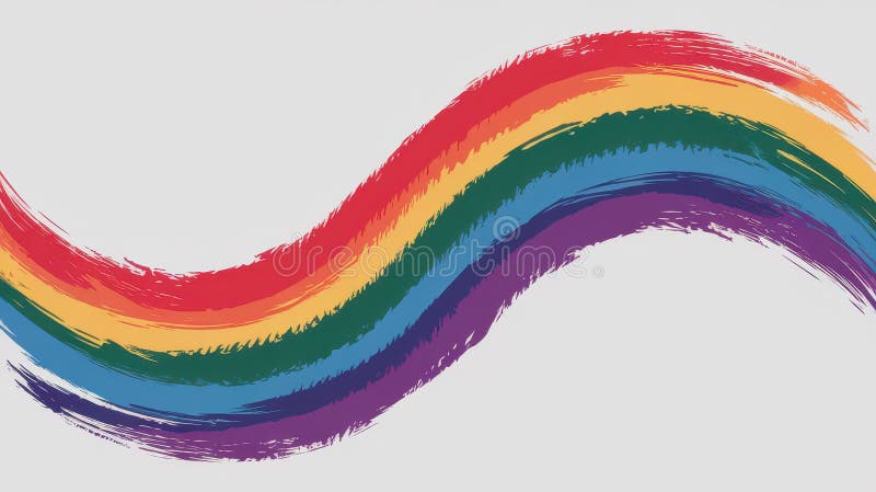 Colorful Abstract Rainbow Waves Representing Diversity and Inclusivity ...