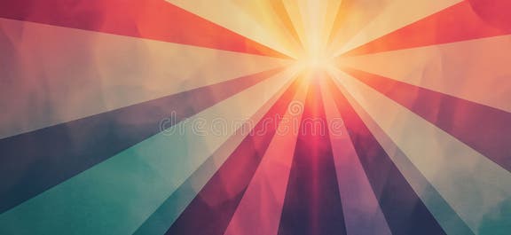 Colorful Abstract Rays of Light Radiating from the Center in a Vibrant ...