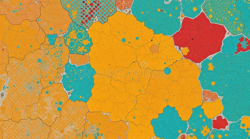 Colorful Abstract Representation of Different Regions in a Map-like ...