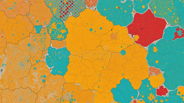 Colorful Abstract Representation of Different Regions in a Map-like ...