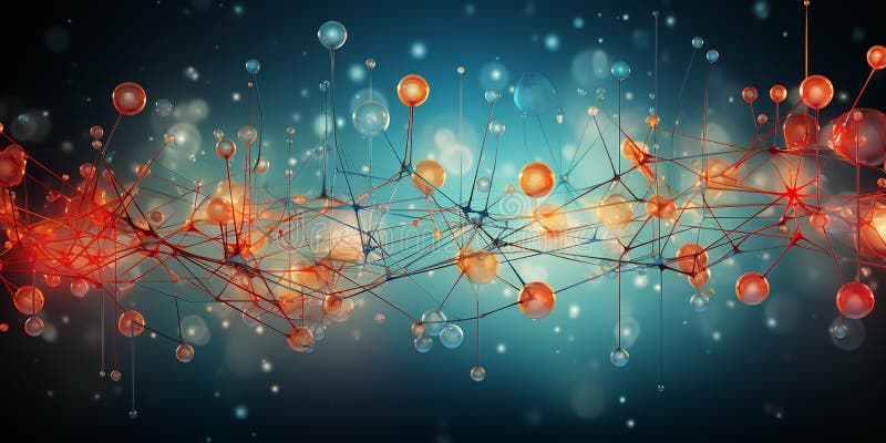 Medical Molecules Background Stock Illustration - Illustration of ...