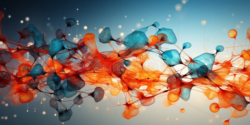 Medical Molecules Background Stock Illustration - Illustration of water ...