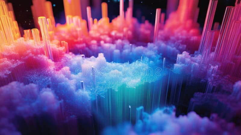 Colorful Abstract Representation of Quantum Condensation Phenomenon ...