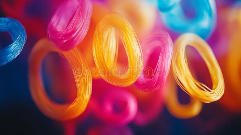 Abstract Rings Seamless Pattern for Your Design Stock Vector ...