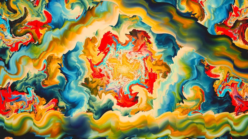 Abstract Ripple Seamless Pattern with Flow of Water Waves. Vector Blue ...