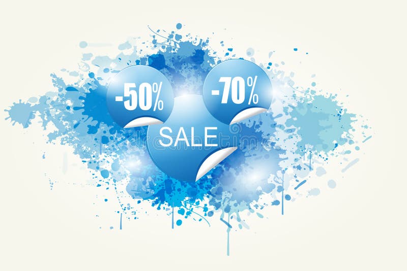 Colorful Abstract Sale Vector Stock Vector - Illustration of handdrawn ...