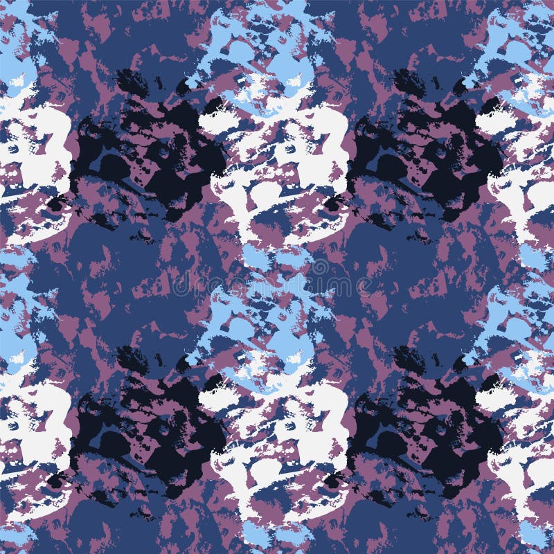 Colorful Abstract Seamless Pattern with Grunge Spots Stock Vector ...