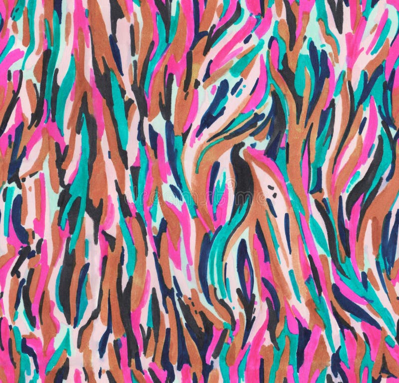 Colorful Abstract Seamless Pattern for Textile and Fabric. Stock Photo ...