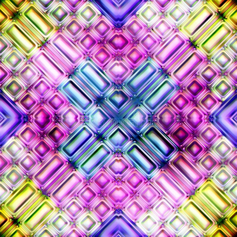 Colorful Abstract Seamless Texture 3D Rendering Stock Illustration ...