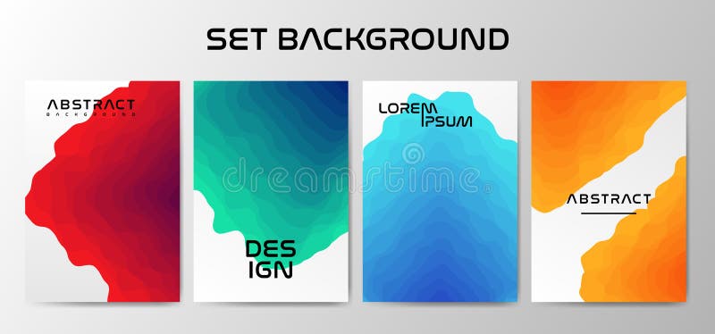 Colorful Abstract Shape Design Background Templates Stock Vector ...