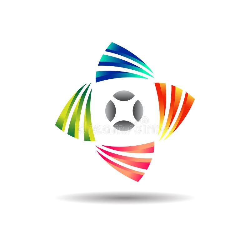 Colorful Abstract Shape of Logo Icon Design Illustration Stock Vector ...