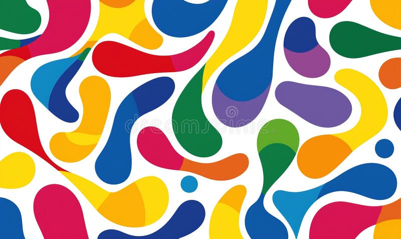 Colorful Abstract Shapes Background for Design, Wallpaper, or Banner ...