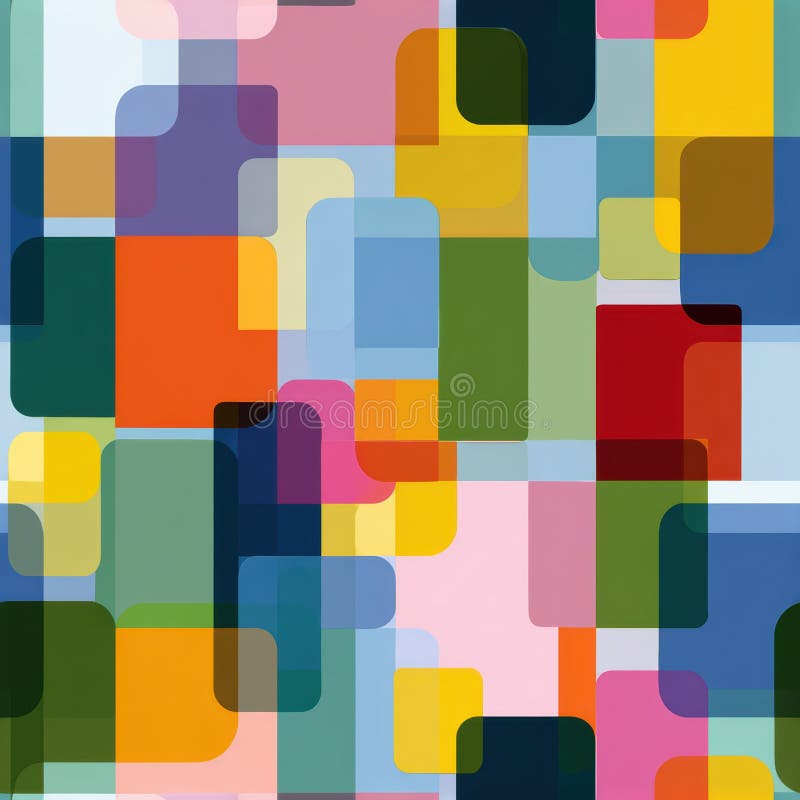 Colorful Abstract Shapes in a Dynamic Geometric Pattern Design Stock ...