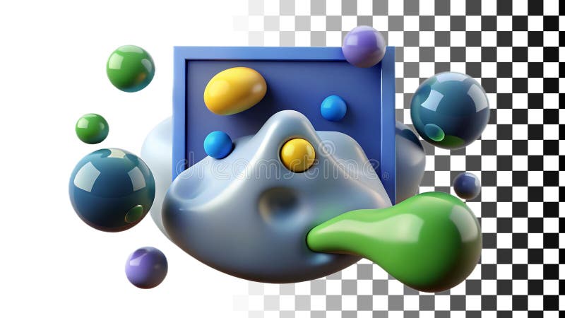 Colorful Abstract Shapes, Geometric Forms, Modern Art, Vibrant Shapes ...