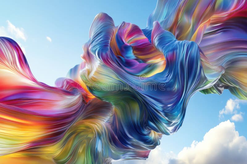 Colorful Abstract Sky stock image. Image of generated - 382319453