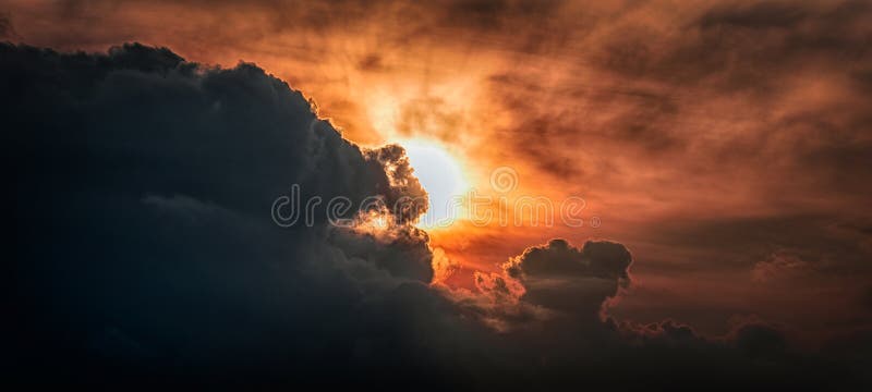 Colorful Abstract Sky and Clouds Stock Image - Image of sunlight ...