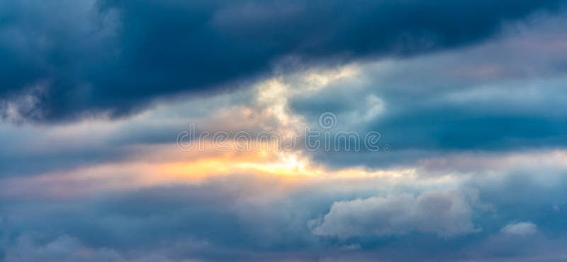 Colorful Abstract Sky and Clouds Stock Image - Image of orange, texture ...