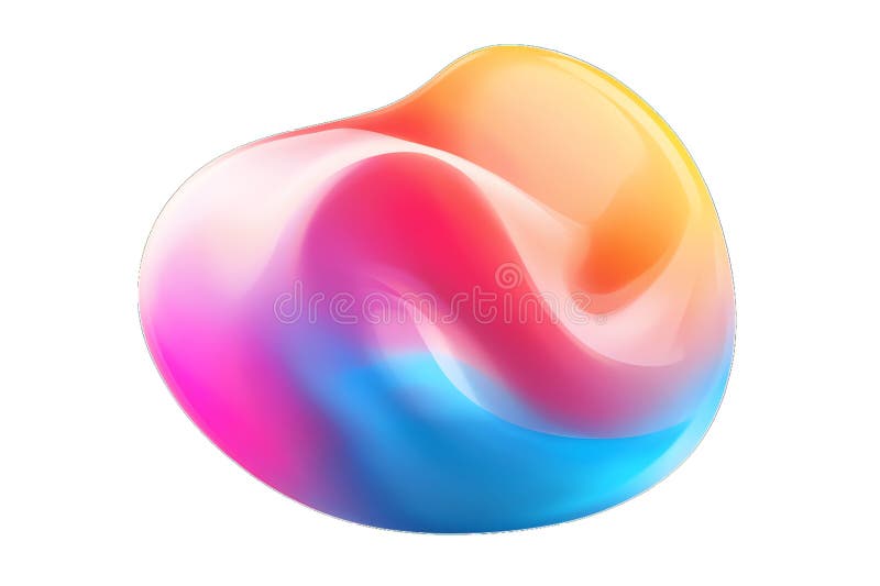 Colorful Abstract Smooth Shape for Digital Art and Creative Projects ...