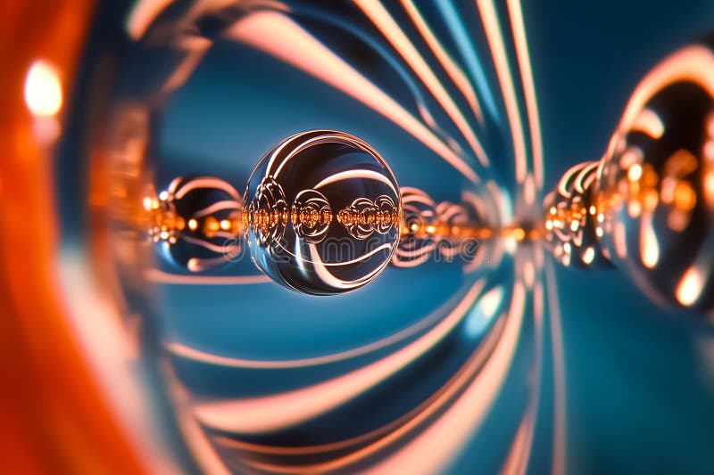 Colorful Abstract Spheres Reflect Dynamic Light and Intricate Patterns ...