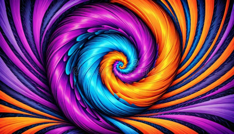 Colorful Abstract Spiral Pattern Stock Image - Image of pattern, modern ...