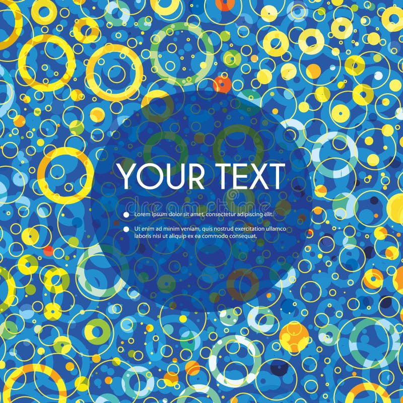 Colorful Abstract Spotted Rings Pattern Background with Transparent ...