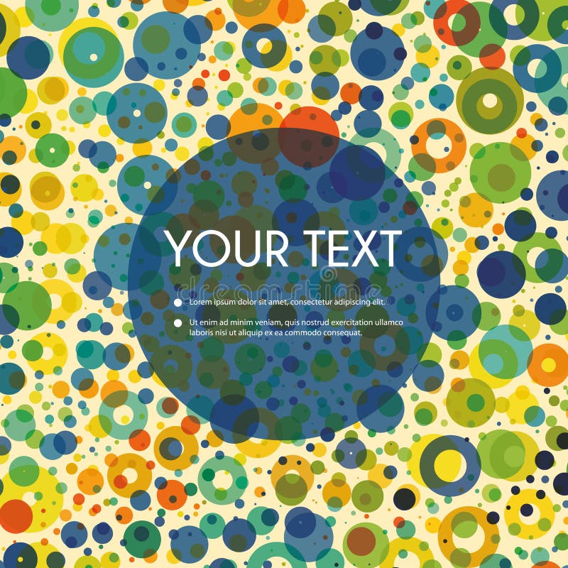 Colorful Abstract Spotted Rings Pattern Background with Transparent ...