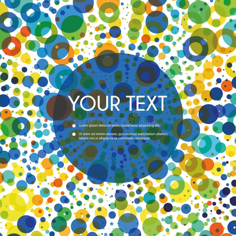 Colorful Abstract Spotted Rings Pattern Background with Transparent ...