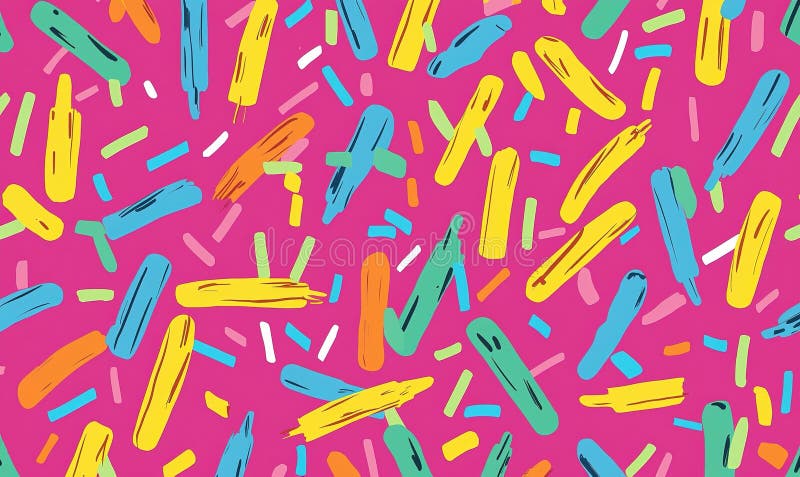 Colorful Abstract Sprinkle Pattern on Pink Background for Textile ...