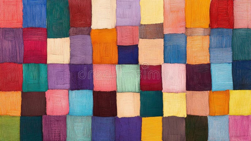 Colorful Abstract Square Pattern Texture Stock Illustration ...