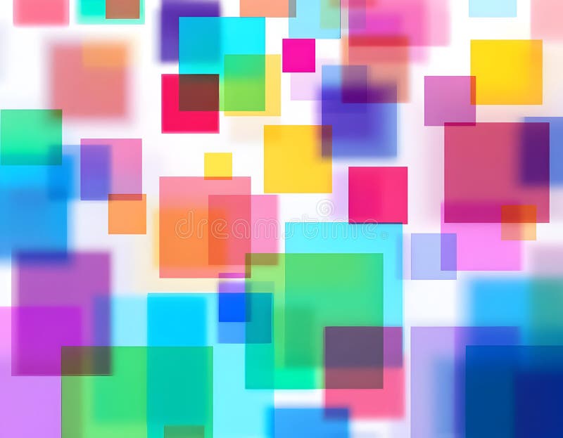 Colorful Abstract Squares Floating Background Creates a Modern and ...