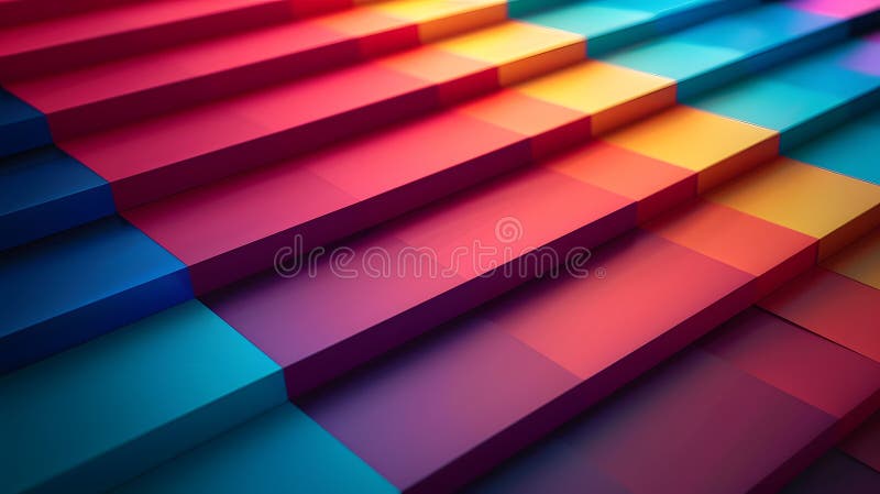 Colorful Abstract Staircase Representing Modern Design Stock Image ...