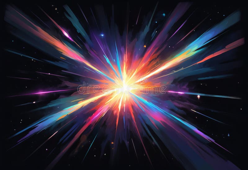 Colorful Abstract Star Burst Light Explosion Background Stock ...
