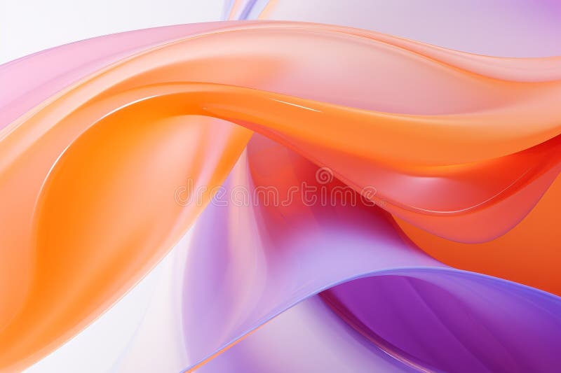 Colorful Abstract Swirl Background, Light Violet, Orange Colors. Stock ...