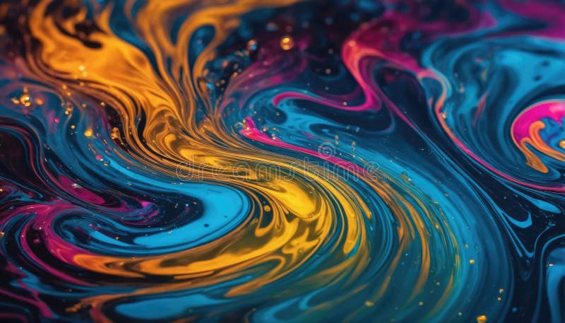 Colorful Abstract Swirl Design Creates a Vibrant and Dynamic Visual ...