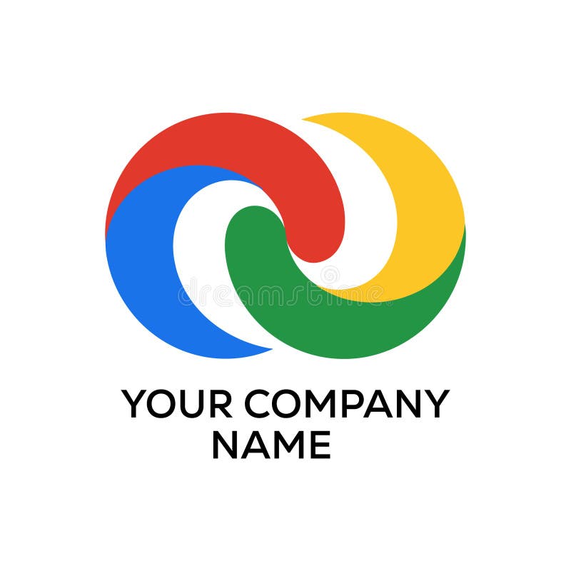 Colorful Abstract Swirl Logo Design with Modern Circular Shape Stock ...