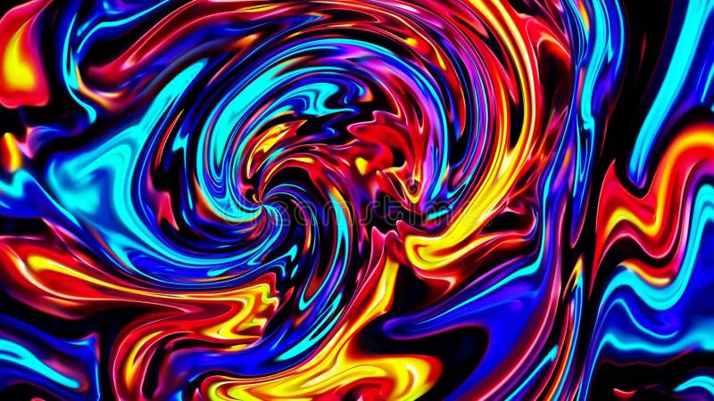 Colorful Abstract Swirl Pattern, Vibrant Psychedelic Art. Creativity ...