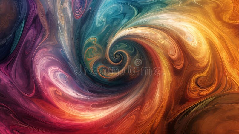 Colorful Abstract Swirl, Vibrant Gradient Artwork. Artistic and ...