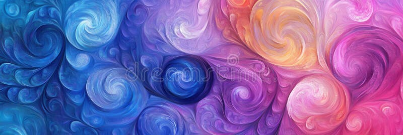 Colorful Abstract Swirling Patterns Creating a Dynamic and Visually ...