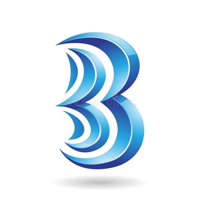 Colorful Abstract Symbol of Letter B Stock Vector - Illustration of ...