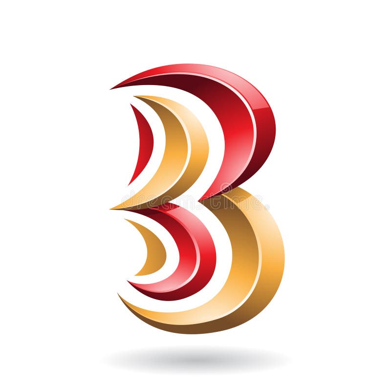Colorful Abstract Symbol of Letter B Stock Vector - Illustration of ...