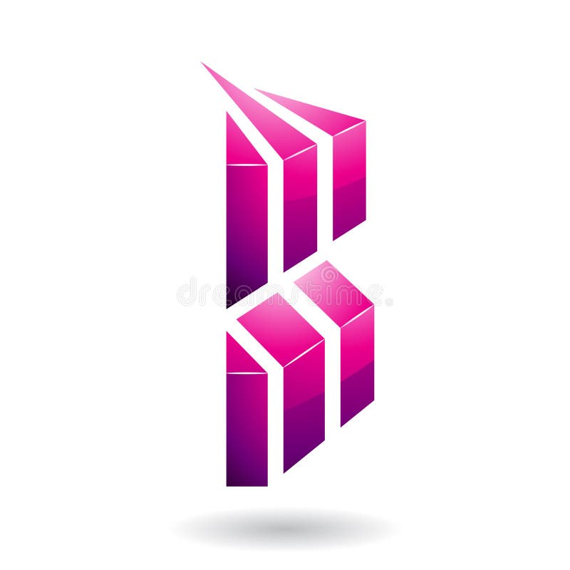 Colorful Abstract Symbol Of Letter B Stock Vector - Illustration of ...