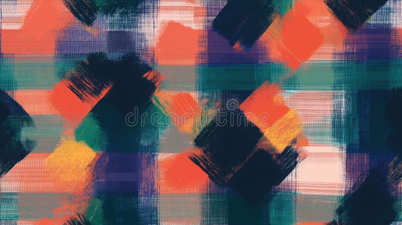 Colorful Abstract Infinity Tartan Pattern.Seamless Plaid Print for ...