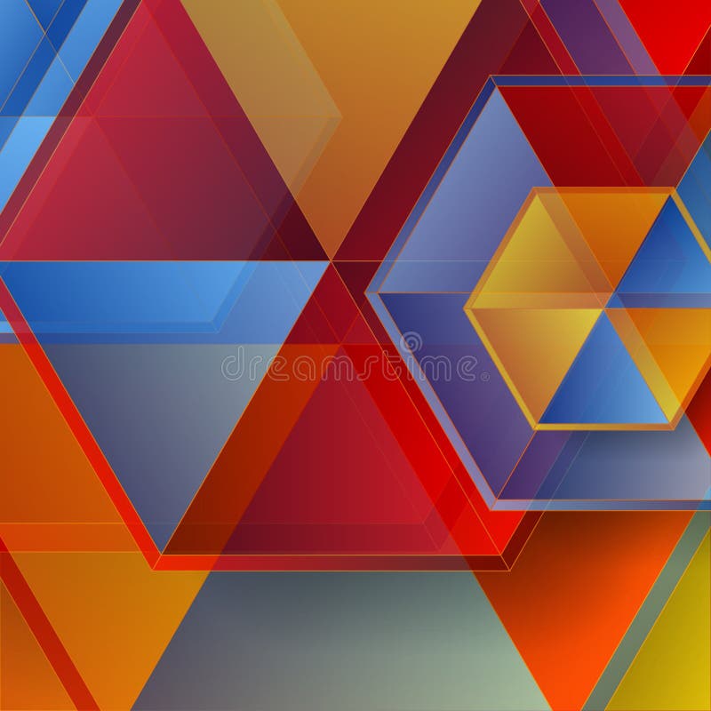 Colorful Abstract Tech Background with Glossy Polygons Stock Vector ...