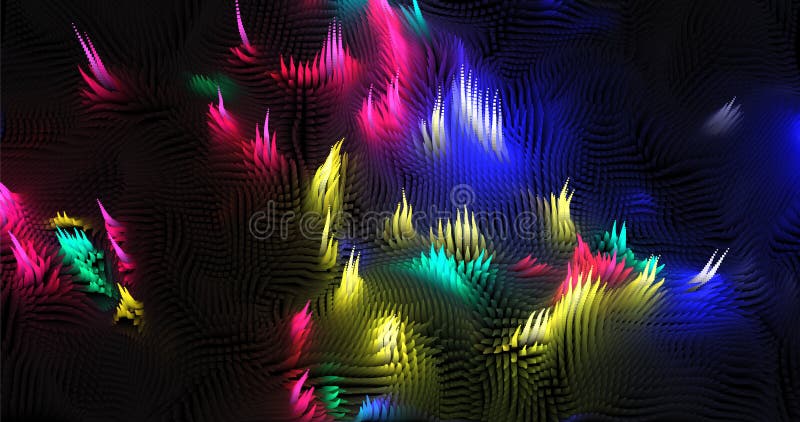 Colorful Abstract Texture Created with Gradient Flow and 3D Structure ...