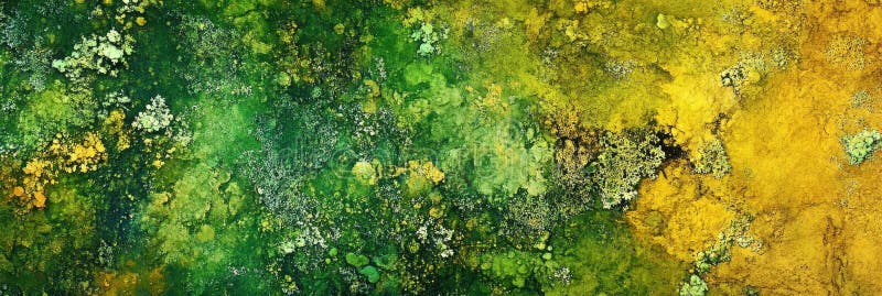 Colorful Abstract Texture of Green and Yellow Organic Patterns in ...