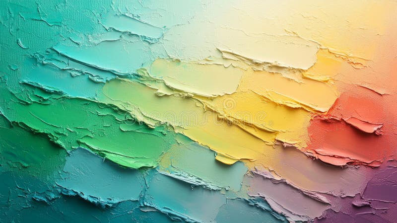 Colorful Abstract Textured Painting with Acrylics. Stock Photo - Image ...