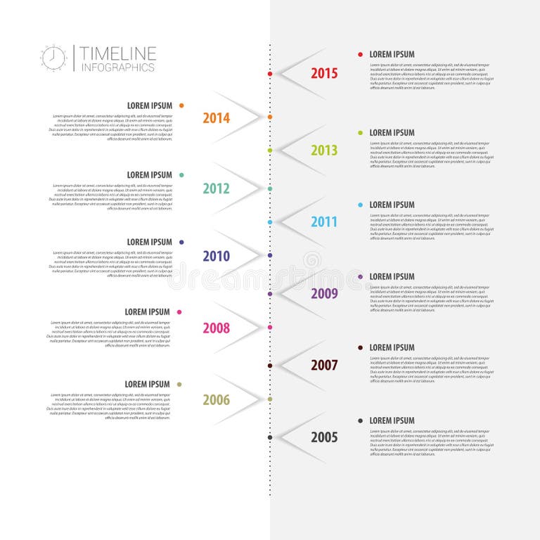 Colorful Abstract Timeline Infographics. Vector Illustration Stock ...