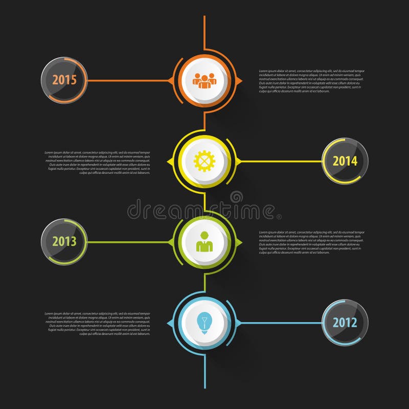 Colorful Abstract Timeline Infographics. Vector Illustration Stock ...