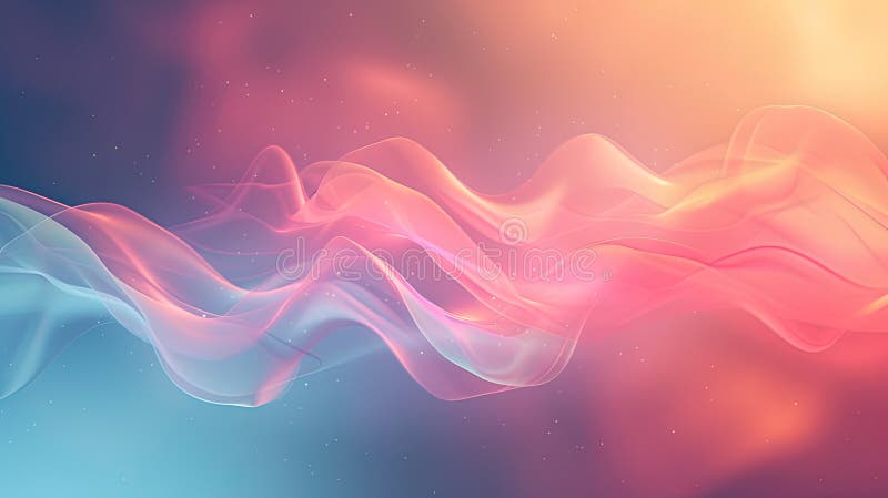 Colorful Abstract Transparent Wave Background Stock Illustration ...